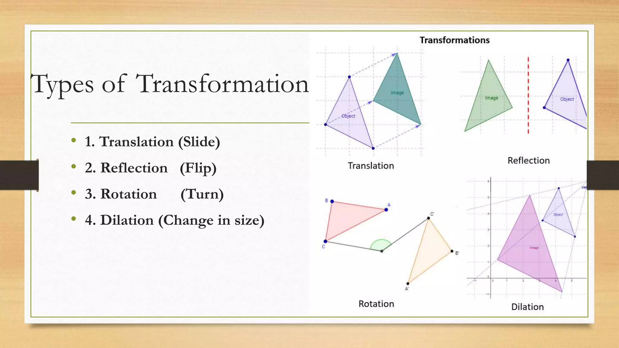 Geometrical transformation | PPTX