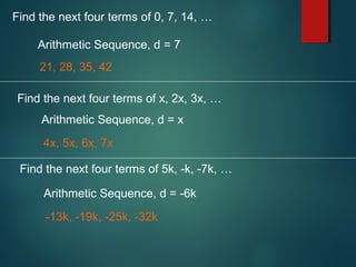 Geometric and arithmatics sequence | PPT