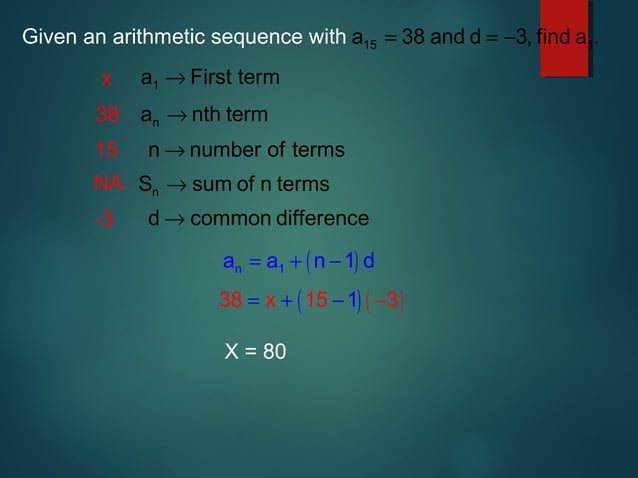 Geometric and arithmatics sequence | PPT