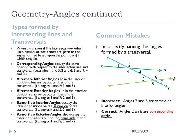 Geometric angles 41-70 | PPT