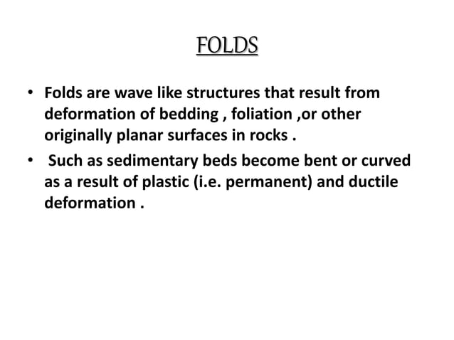 Geometric classification of folds | PPTX | Geology | Science