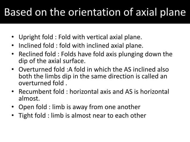 Geometric classification of folds | PPTX | Geology | Science