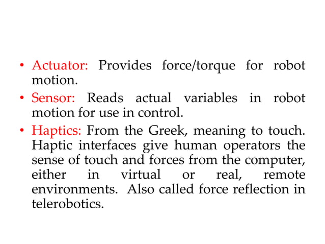 Geometric Configurations For Robots Pptx