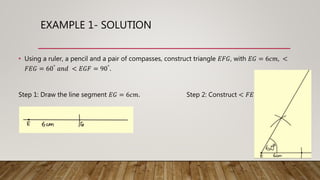 Geometric constructions | PPTX