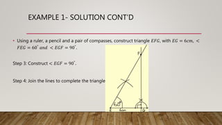 Geometric constructions | PPTX