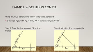 Geometric constructions | PPTX