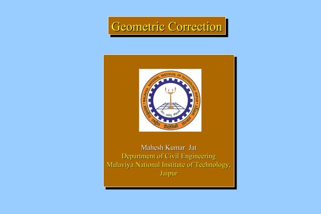 Geometric correction | PPT