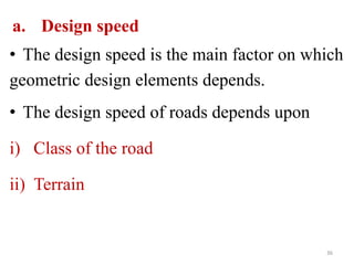 Geometric design of highway | PPTX