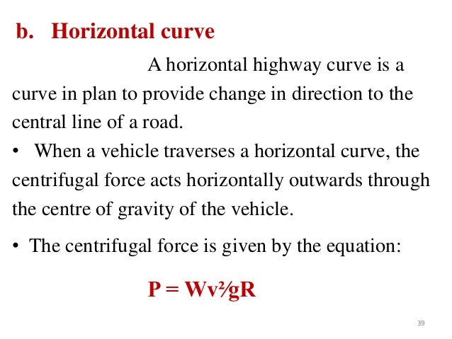 Geometric design of highway