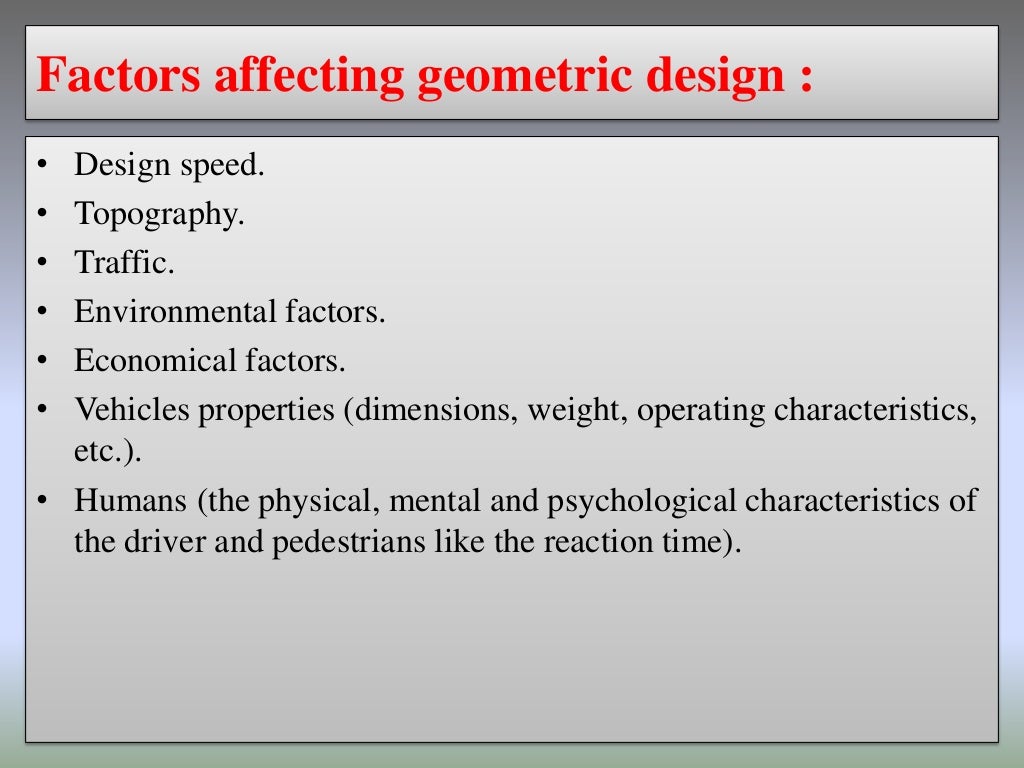 Geometric design of highway | PPT