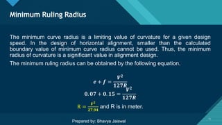 Geometric design of highway | PPTX