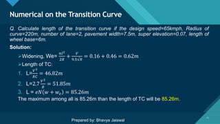 Geometric design of highway | PPTX