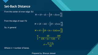 Geometric design of highway | PPTX