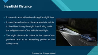 Geometric design of highway | PPTX