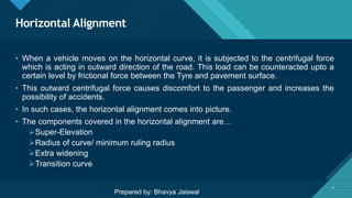 Geometric design of highway | PPTX