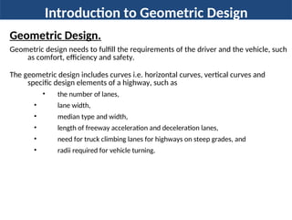 Geometric Design of Highways and cross section- 1.ppt