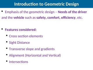 Geometric Design of Highways and cross section- 1.ppt