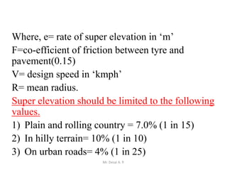 Geometric design of highways | PDF