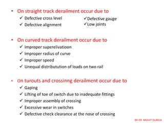 Geometric design of railway track | PPTX