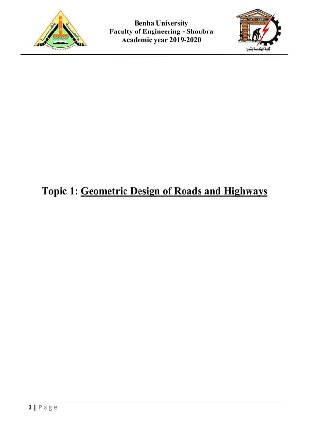Geometric Design of Roads and Highways | PDF | Civil Engineering ...