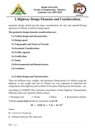 Geometric Design of Roads and Highways | PDF