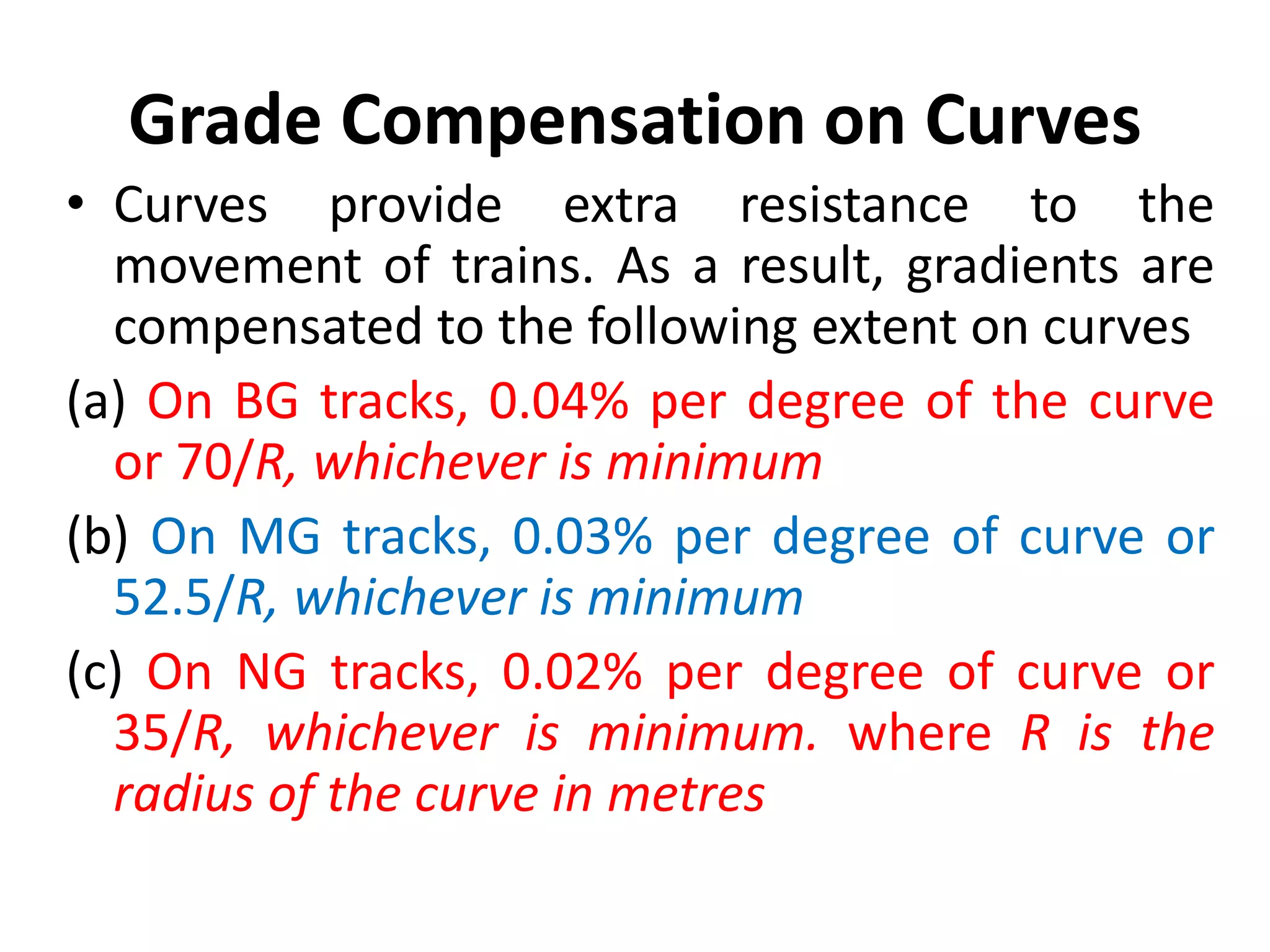 Railway Engineering - Geometric design of track | PPTX