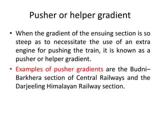 Railway Engineering - Geometric design of track | PPTX