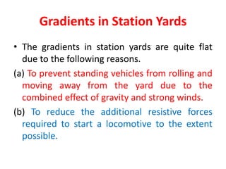 Railway Engineering - Geometric design of track | PPTX