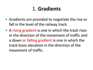 Railway Engineering - Geometric design of track | PPTX