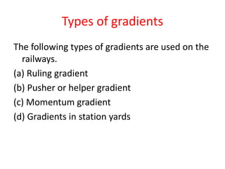 Railway Engineering - Geometric design of track | PPTX