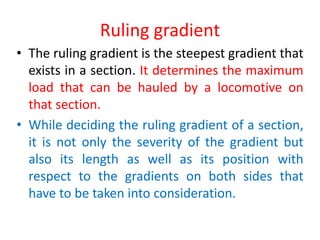 Railway Engineering - Geometric design of track | PPTX