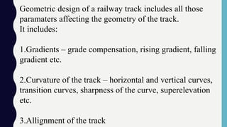 Geometric design of track | PPTX