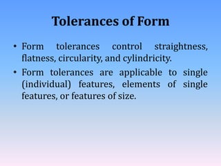 Geometric dimensioning and tolerance | PPTX