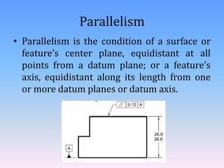 Geometric dimensioning and tolerance
