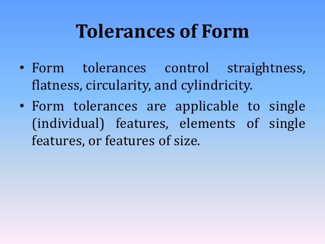 Geometric dimensioning and tolerance