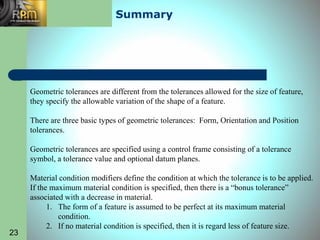 Geometric dimensioning and tolerancing | PDF