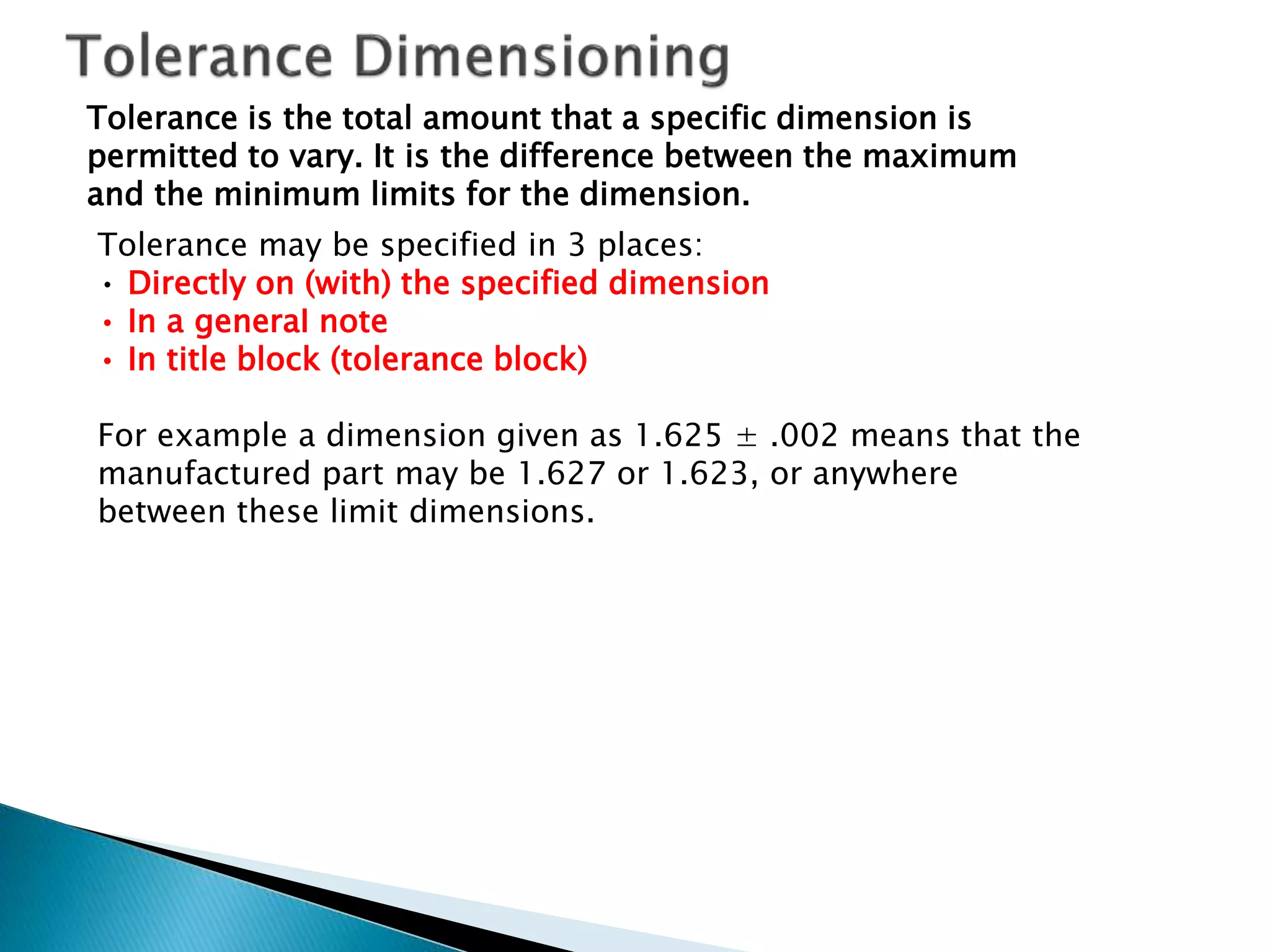 Geometric Dimensioning & Tolerancing | PPTX