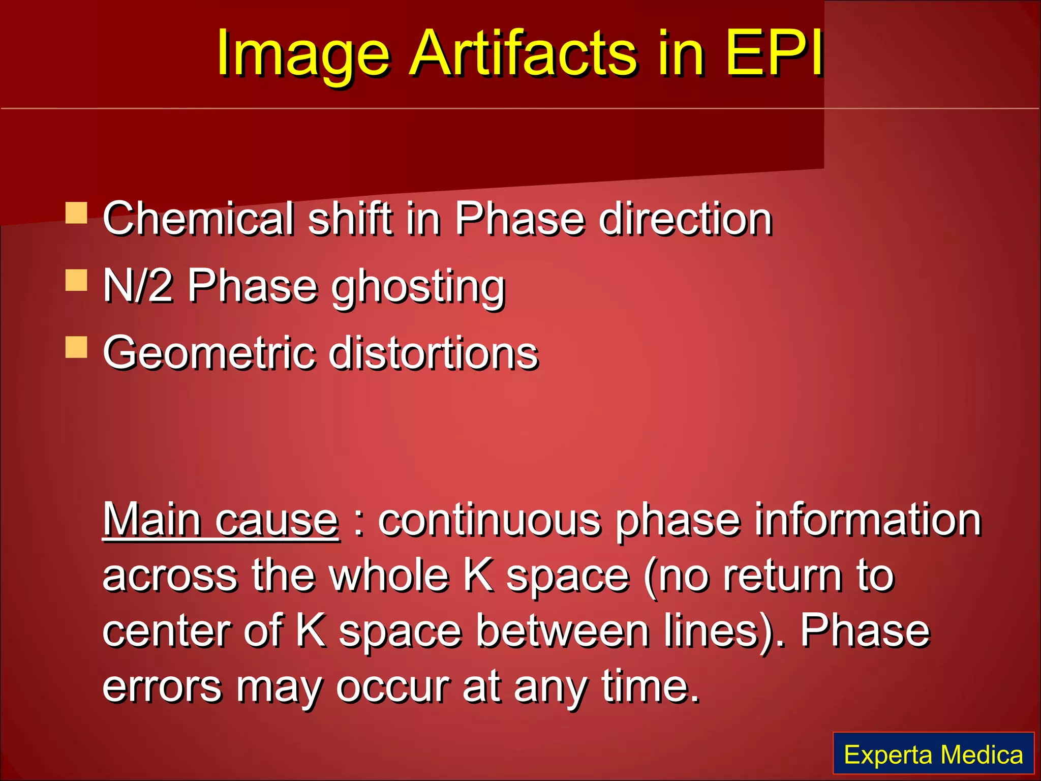 Geometric distortion artifact remedy | PPT