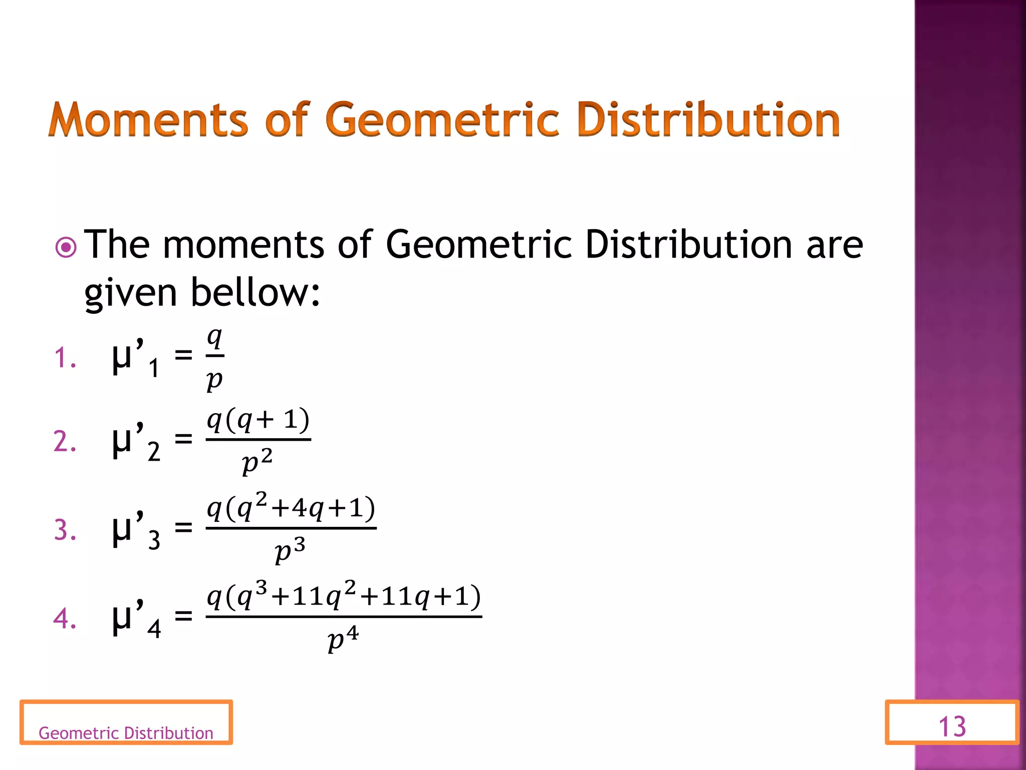 Geometric Distribution | PPTX | Physics | Science
