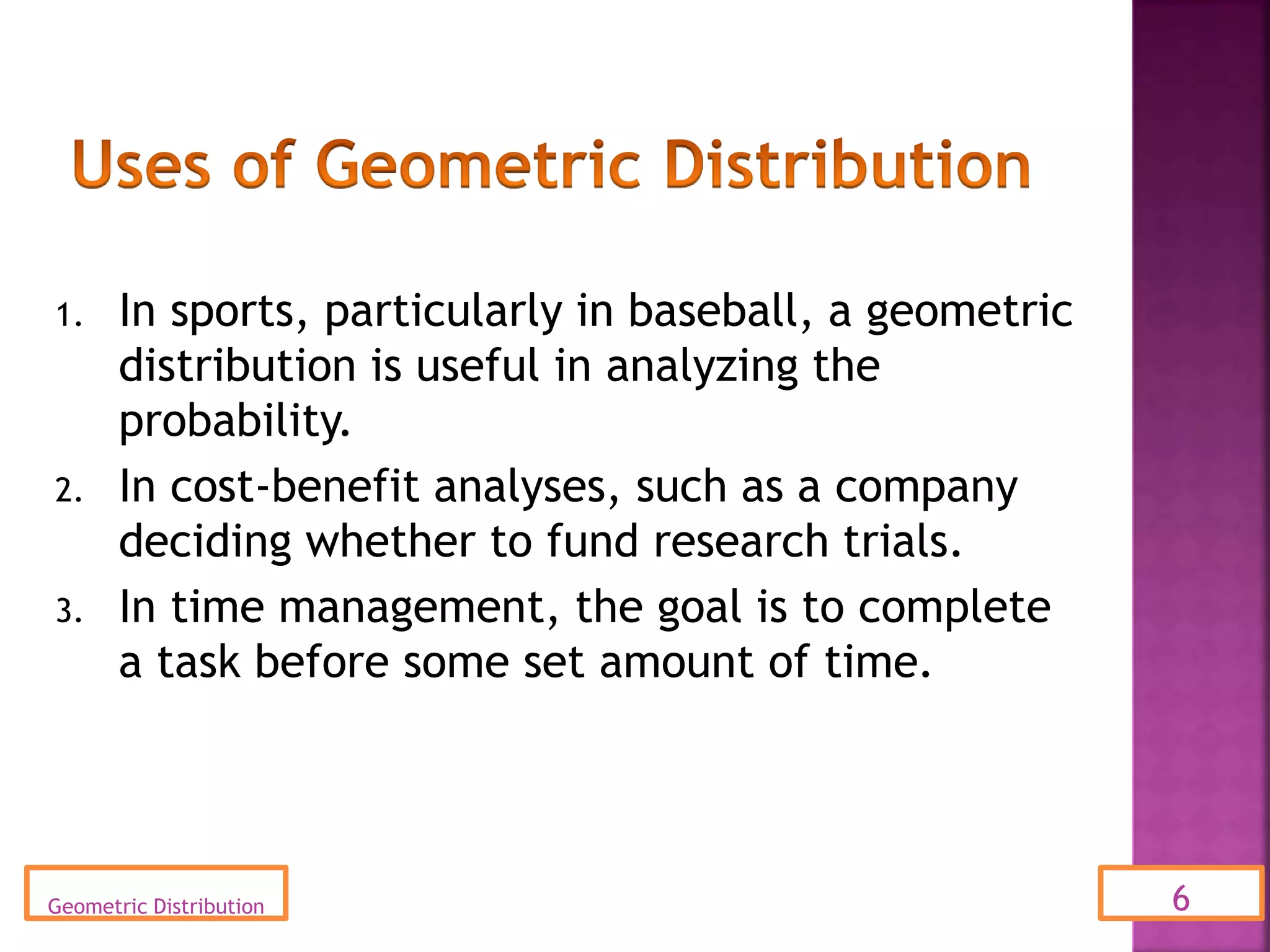 Geometric Distribution | PPTX | Physics | Science