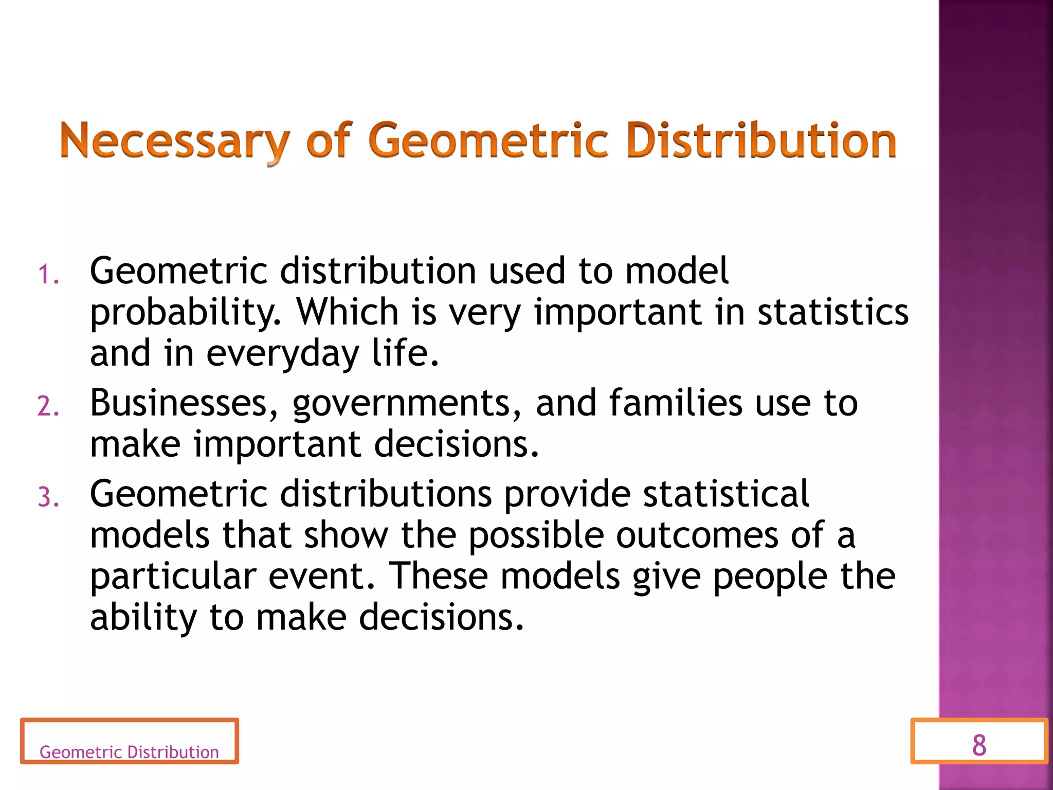 Geometric Distribution | PPTX | Physics | Science