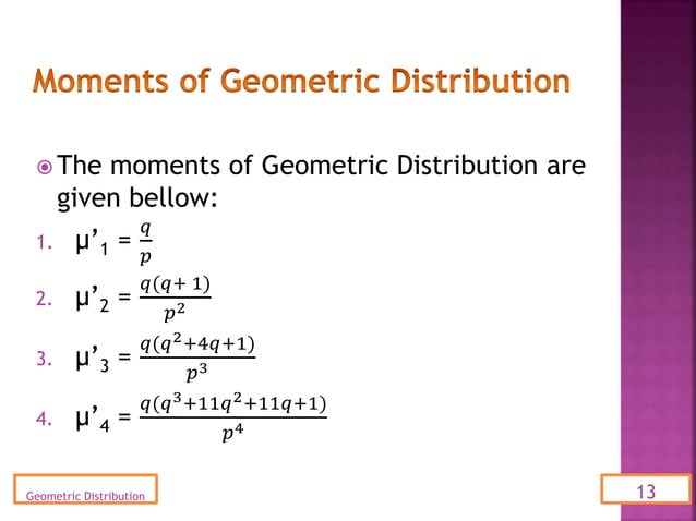 Geometric Distribution | PPTX | Physics | Science