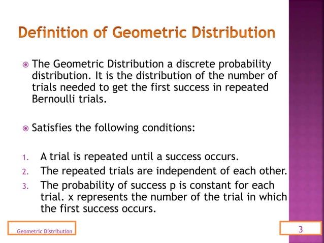 Geometric Distribution | PPTX | Physics | Science