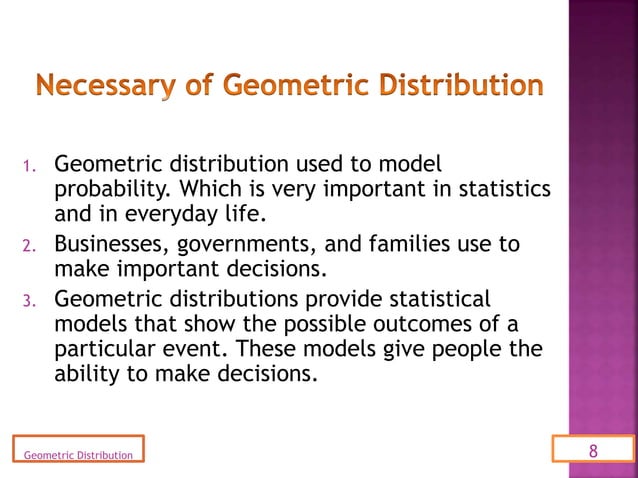 Geometric Distribution | PPTX | Physics | Science