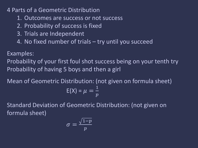 Geometric distributions | PDF
