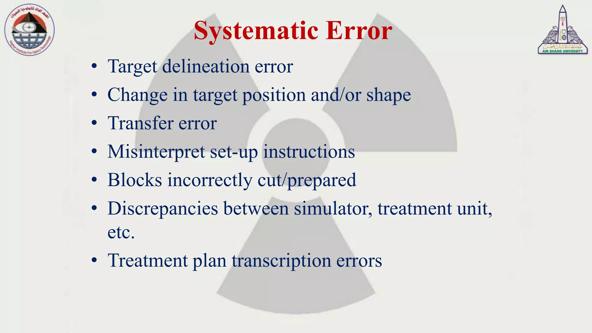 Geometric errors in 3DCRT and IMRT | PPT