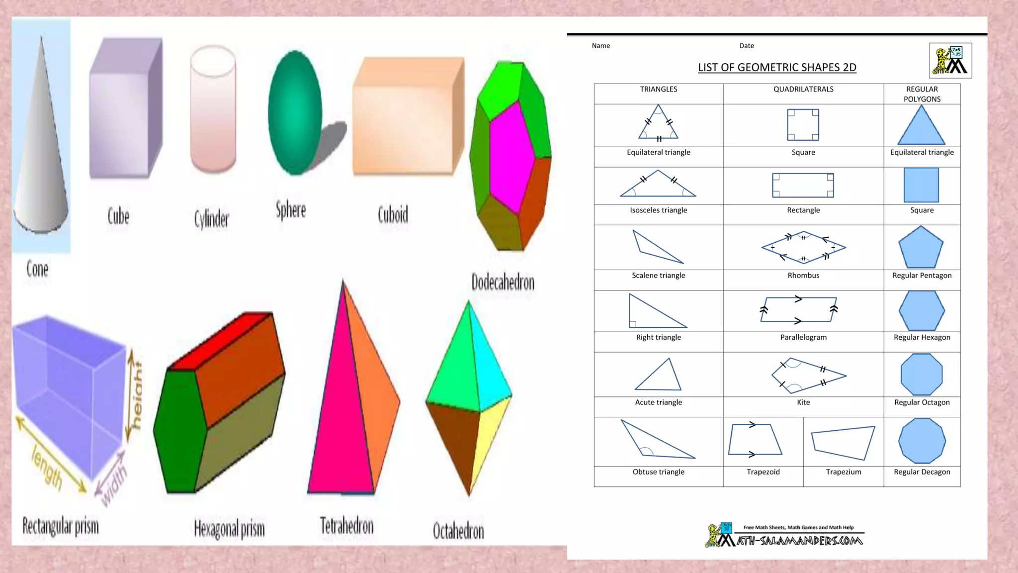 Geometric figures | PPTX
