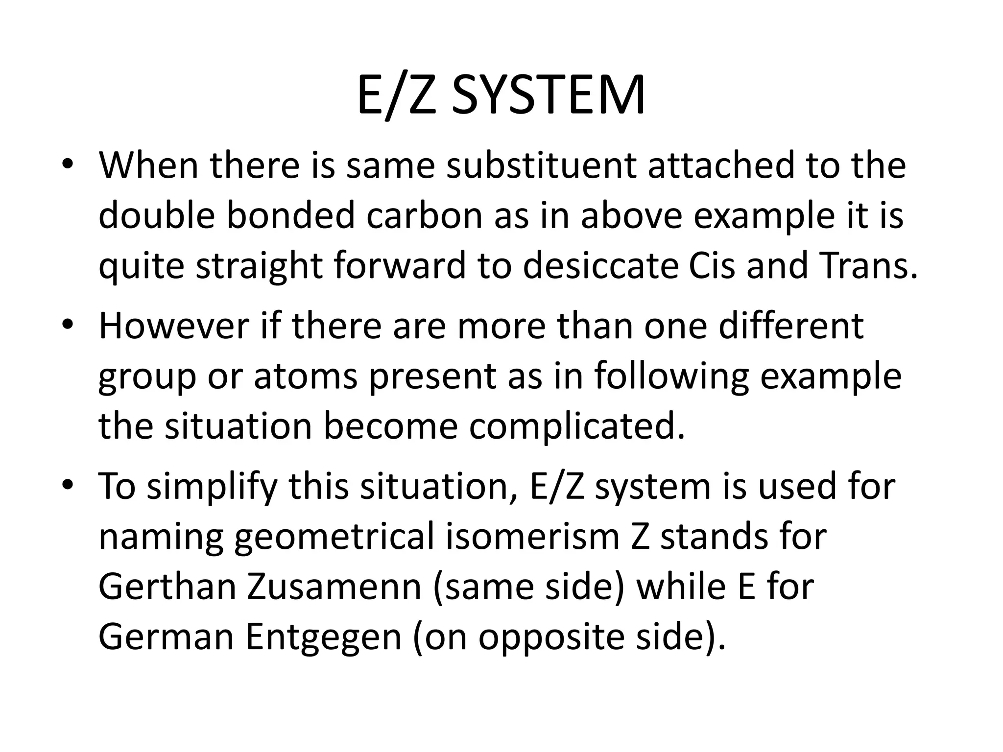Geometric isomerism.pptx organic chemistry | PPTX