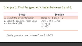 Geometric mean | PPTX