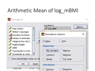 How To Calculate Geometric Mean Using SPSS | PDF